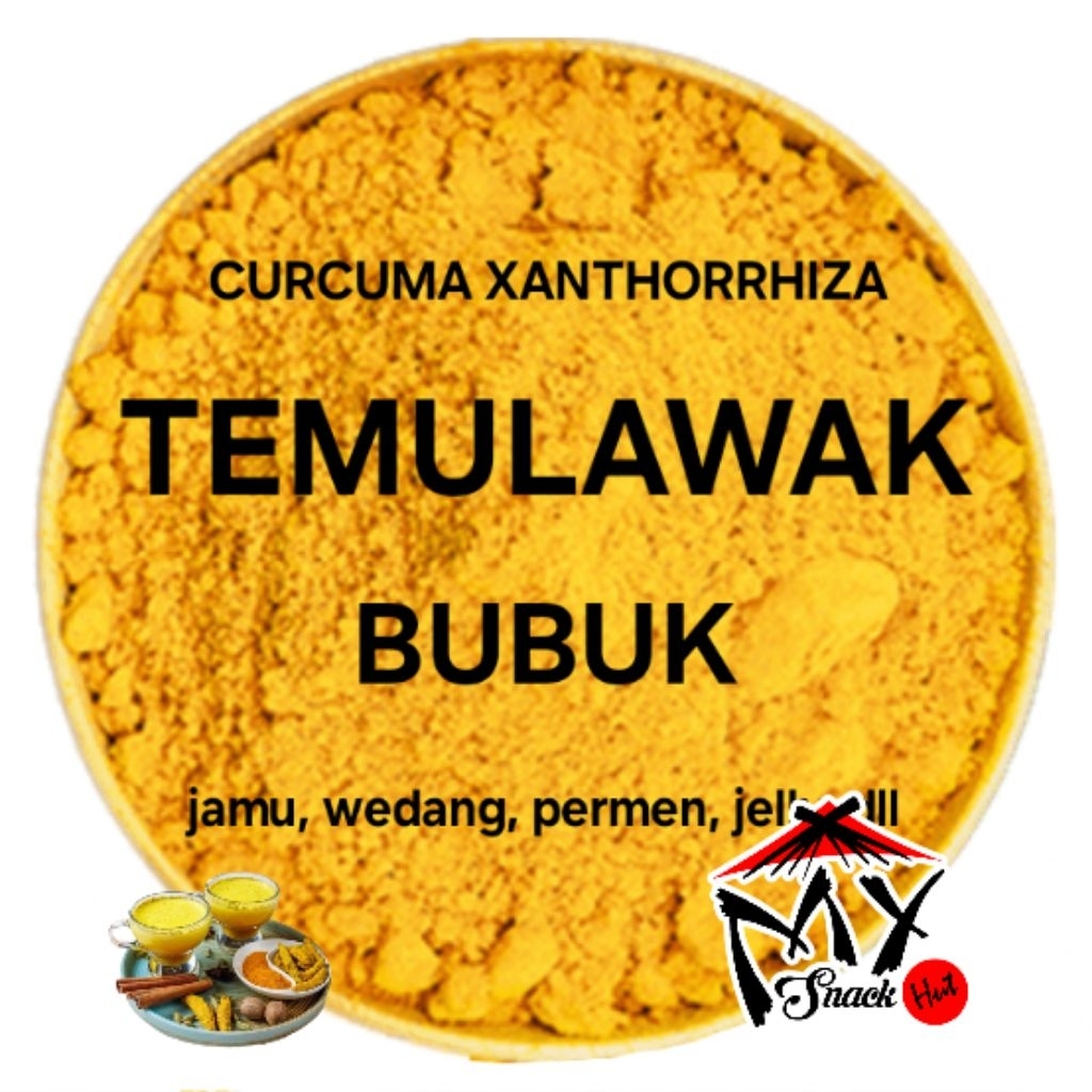 Jual TEMULAWAK BUBUK 25GR PURE TEMU LABAK POWDER GROUND JAMU WEDANG ...