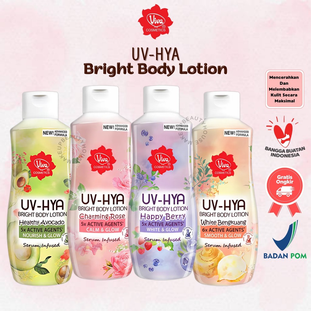 Jual VIVA UV-Hya Bright Body Lotion with Hyaluronic Acid, Serum Infused, UV Filter & Licorice ...