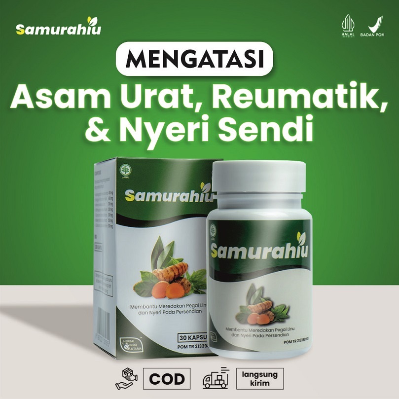 Jual Samurahiu 30 Kapsul - Asam Urat, Reumatik dan Nyeri Sendi Teratasi ...