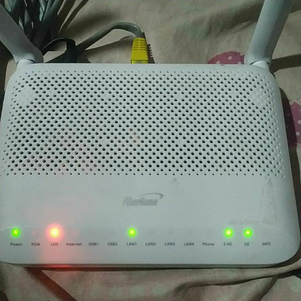 Jual Router FIBERHOME DUAL-BAND HG6145D2 port biru lengkap adaptor ...