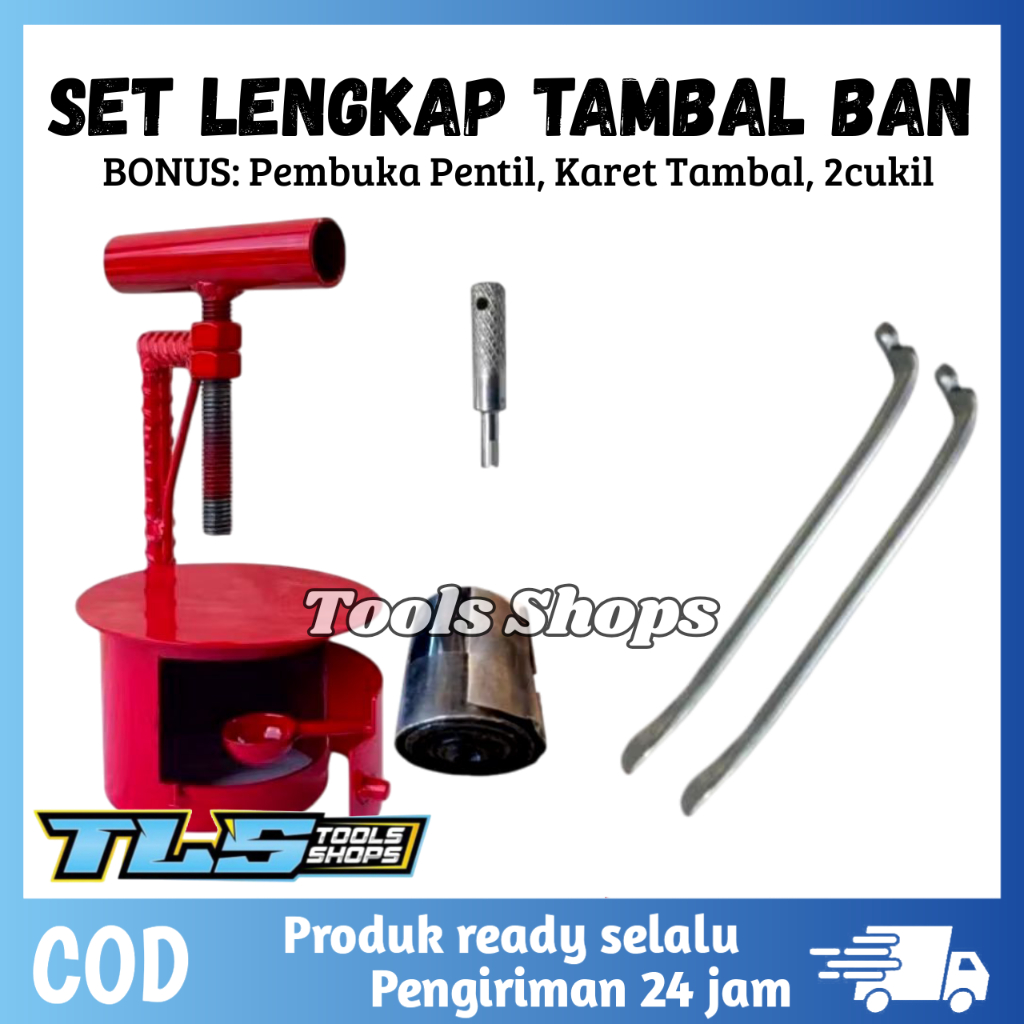 Jual alat tambal ban bakar bonus cukit dan treker buka pentil kompon ...