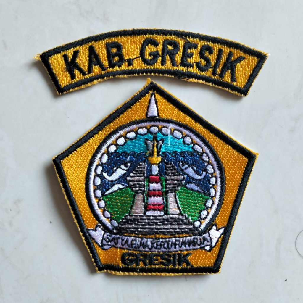 Jual BET BORDIR LOGO LAMBANG DINAS PNS ASN PEMKAB KABUPATEN GRESIK ...
