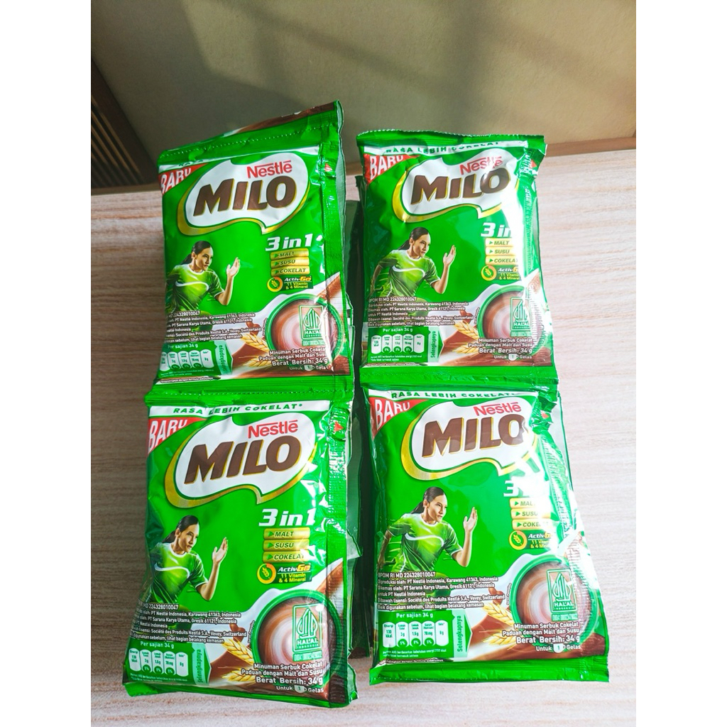 Jual MILO SUSU 3 in 1 RENCENG ISI 10 BUNGKUS / SACHET | Shopee Indonesia