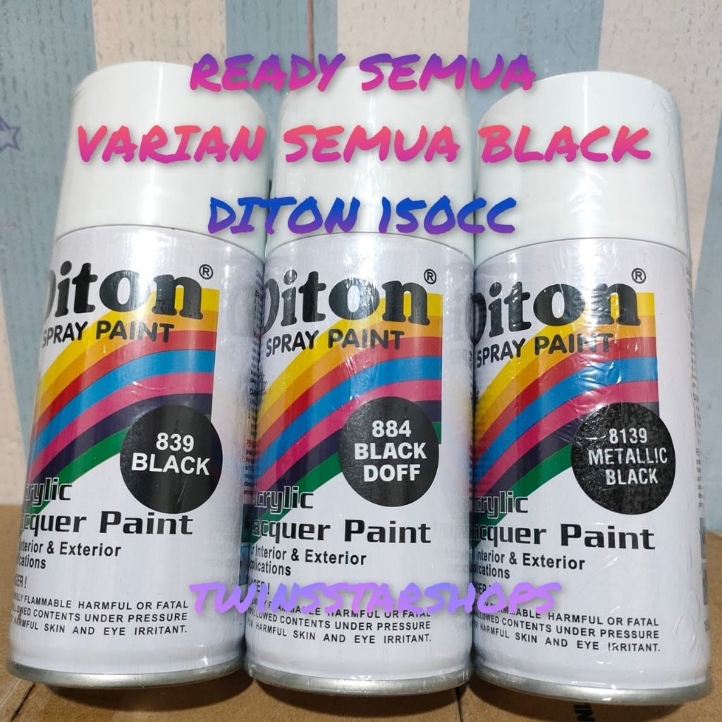 Jual Pilok Pylok Cat Diton Warna Black Glossy Doff Dop Metalic Metalik ...