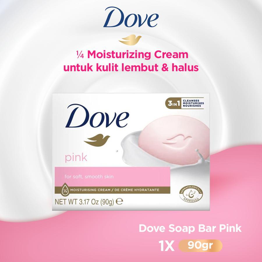 Jual Dove Soap Bar Pink 90 gr - Sabun Batang dengan Moisturizing Cream ...