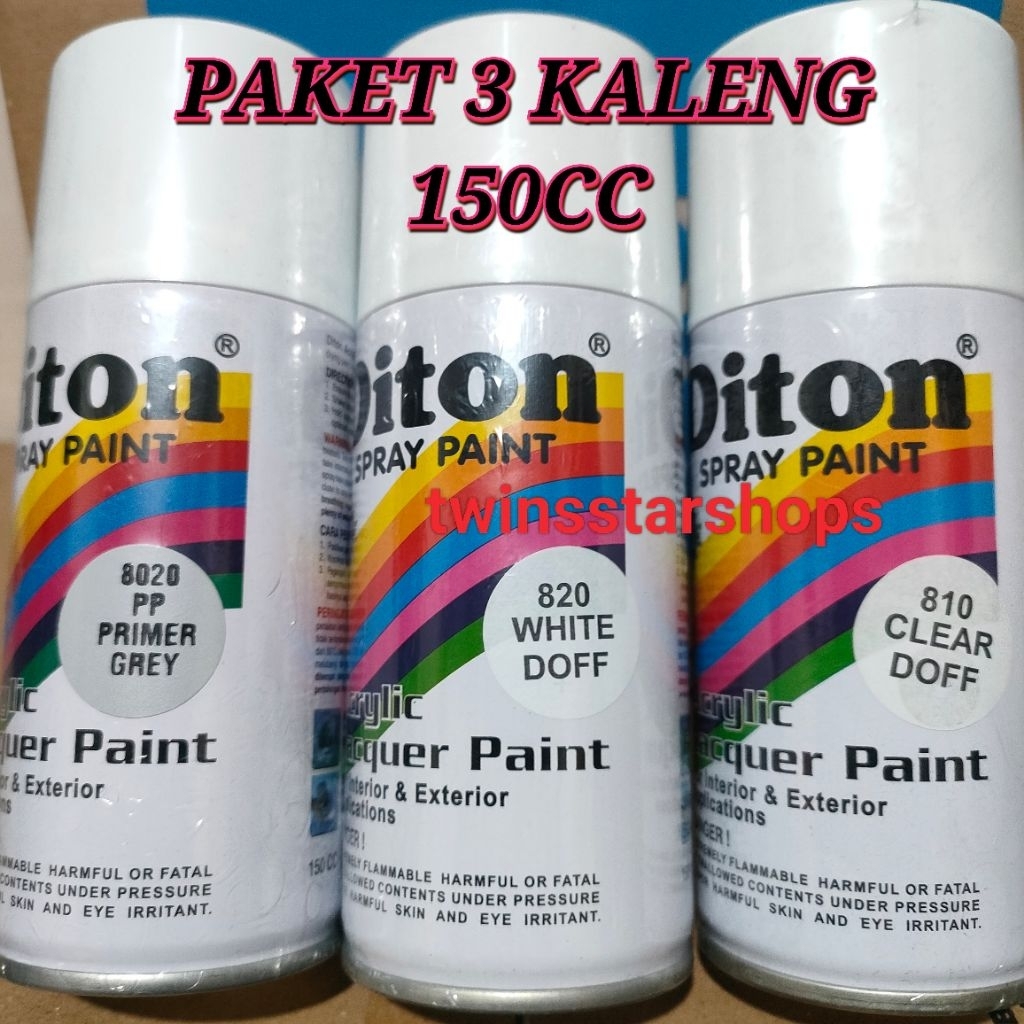 Jual Pilok Pylox Cat Diton Paket 3 Kaleng Putih White Doff 820 Epoxy ...