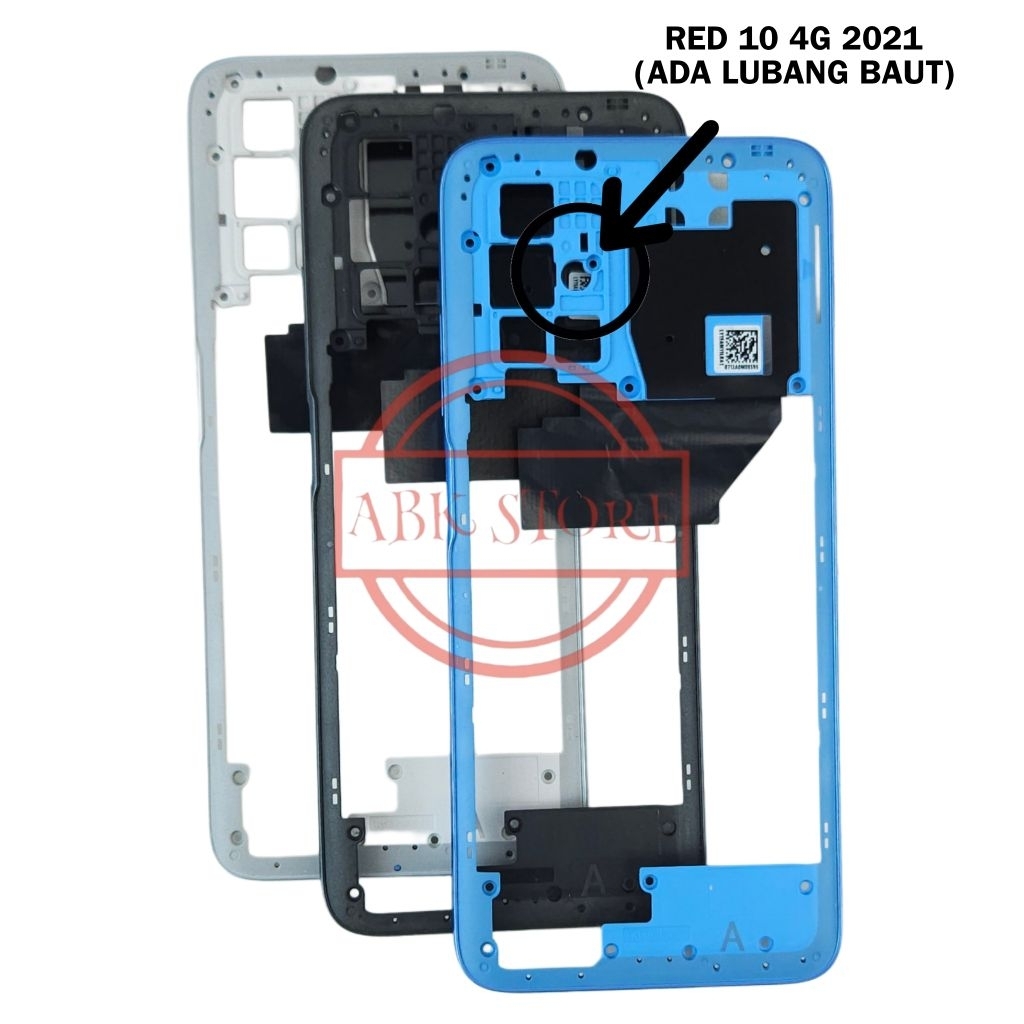 Jual MIDDLE FRAME - TULANG TENGAH BEZEL FOR XIAOMI REDMI 10 4G 2021/2022 BEZZEL - RANGKA CASING ...