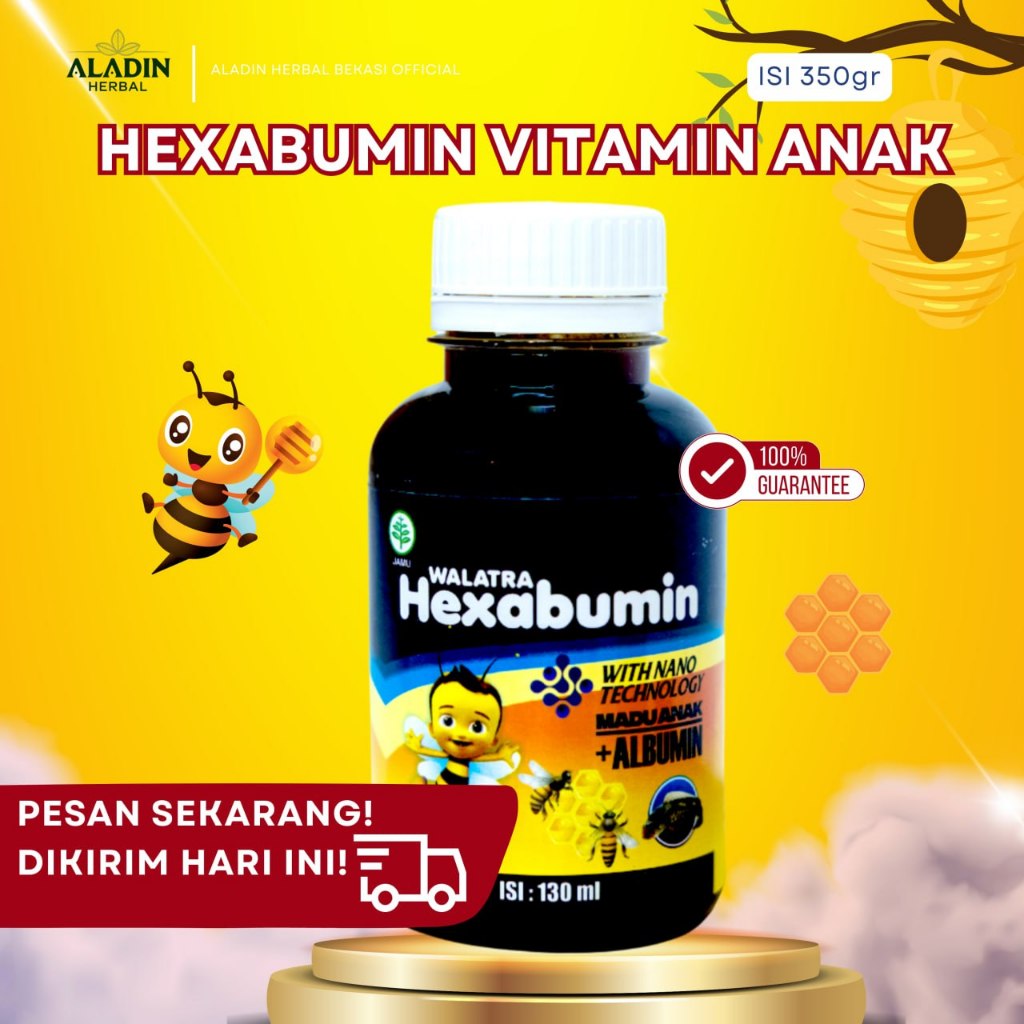 Jual Walatra Hexabumin Vitamin Anak Madu Gemuk Badan 100% Ekstrak ...