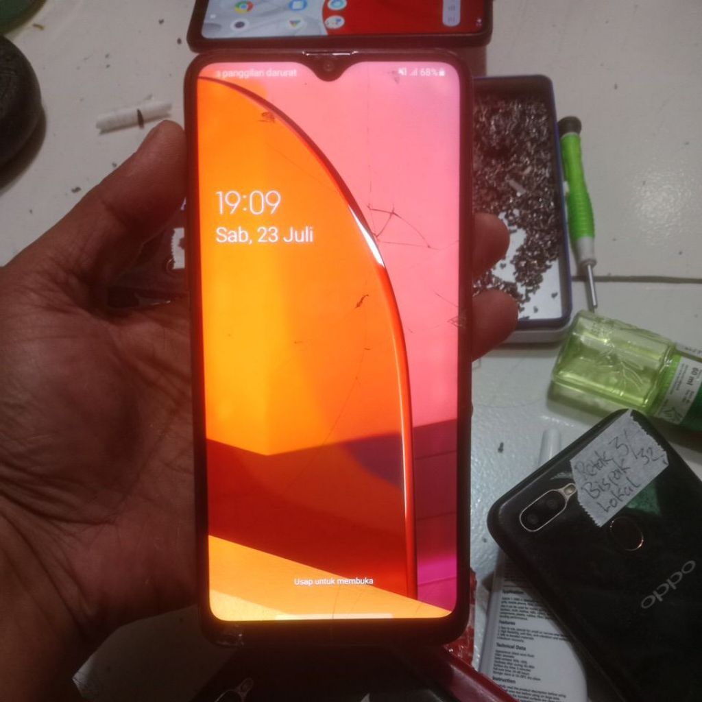 Jual samsung a20s retak, baca deskripsi!!! | Shopee Indonesia