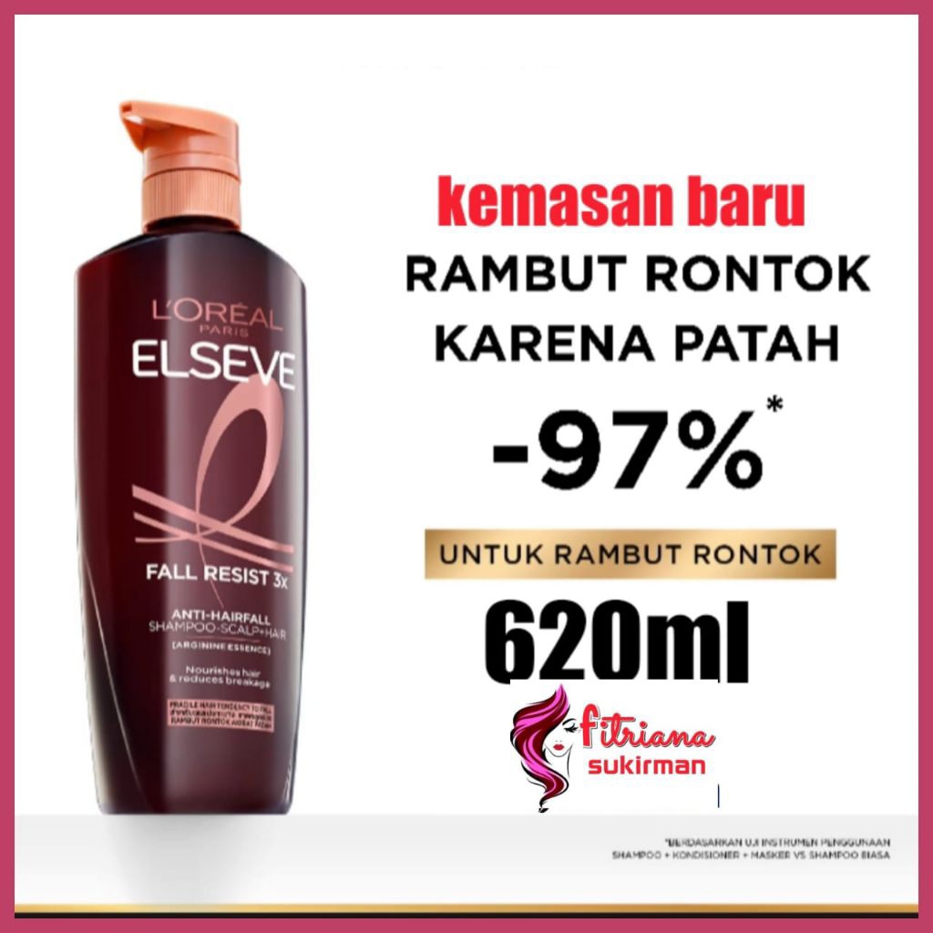 Jual L'oreal Paris shampo fall resist 620ml / 450ml | Shopee Indonesia