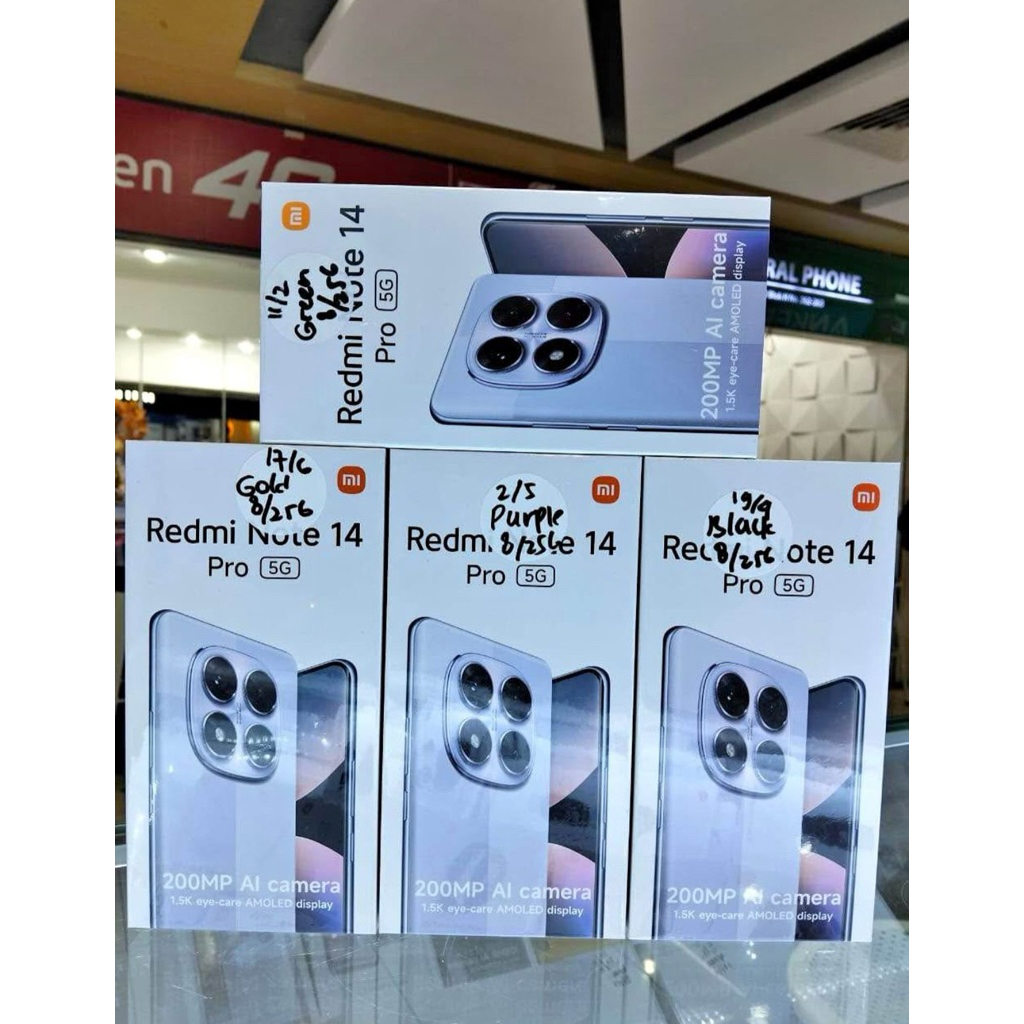 Jual Xiaomi Redmi Note 14Pro 5g 8/256Gb New Garansi Resmi | Shopee Indonesia