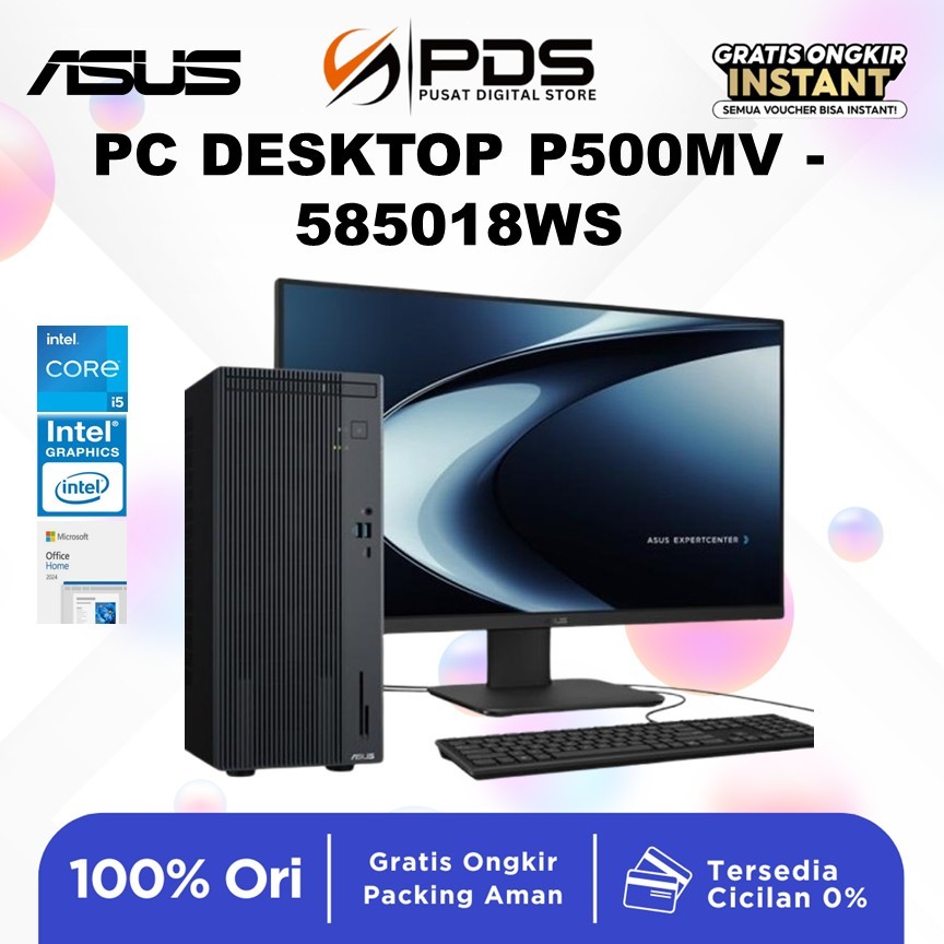 Jual ASUS PC DESKTOP P500MV I5 13420H 8GB 512GB W11+OHS -585018WS +LED ...