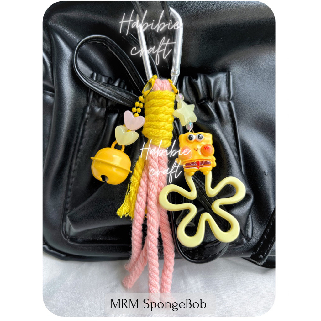 Jual SpongeBob Key Chain by Habibie Craft custom nama patrick Gantungan ...