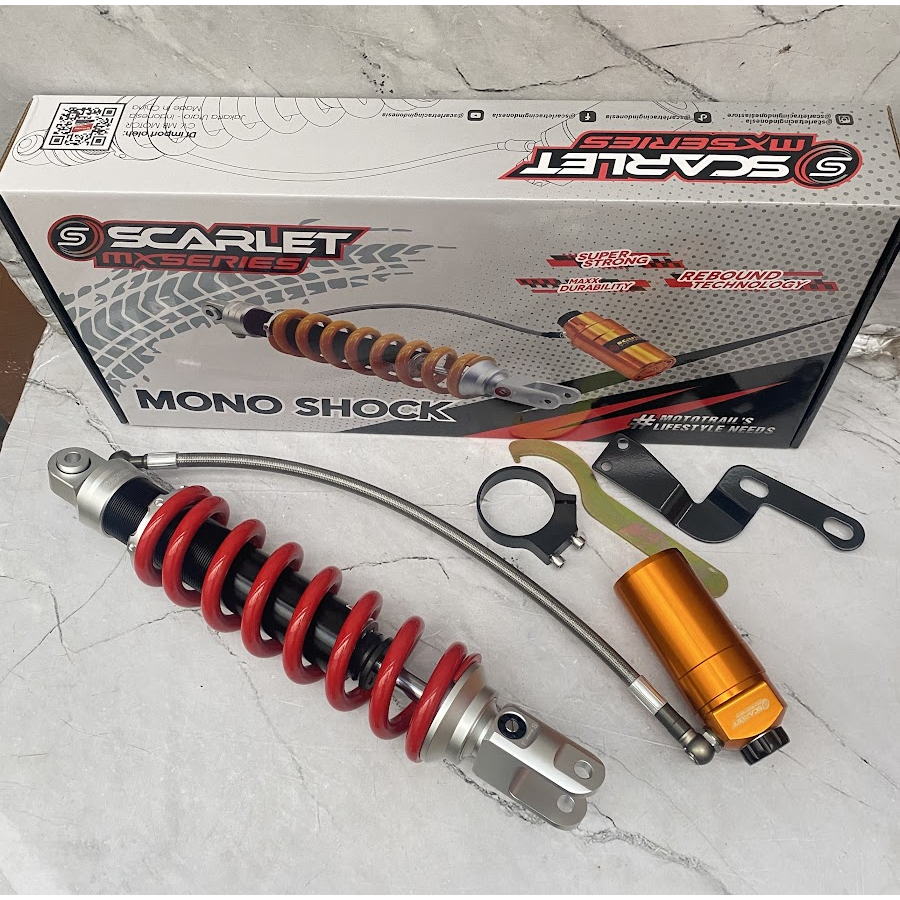 Jual Shock Klx Crf Wr155 SCARLET tabung pisah WR155 KLX150 CRF150 ...