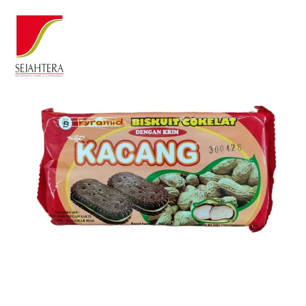 Jual Pyramid Biskuit Kacang 200g – Camilan Renyah & Gurih, Rasa Kacang ...