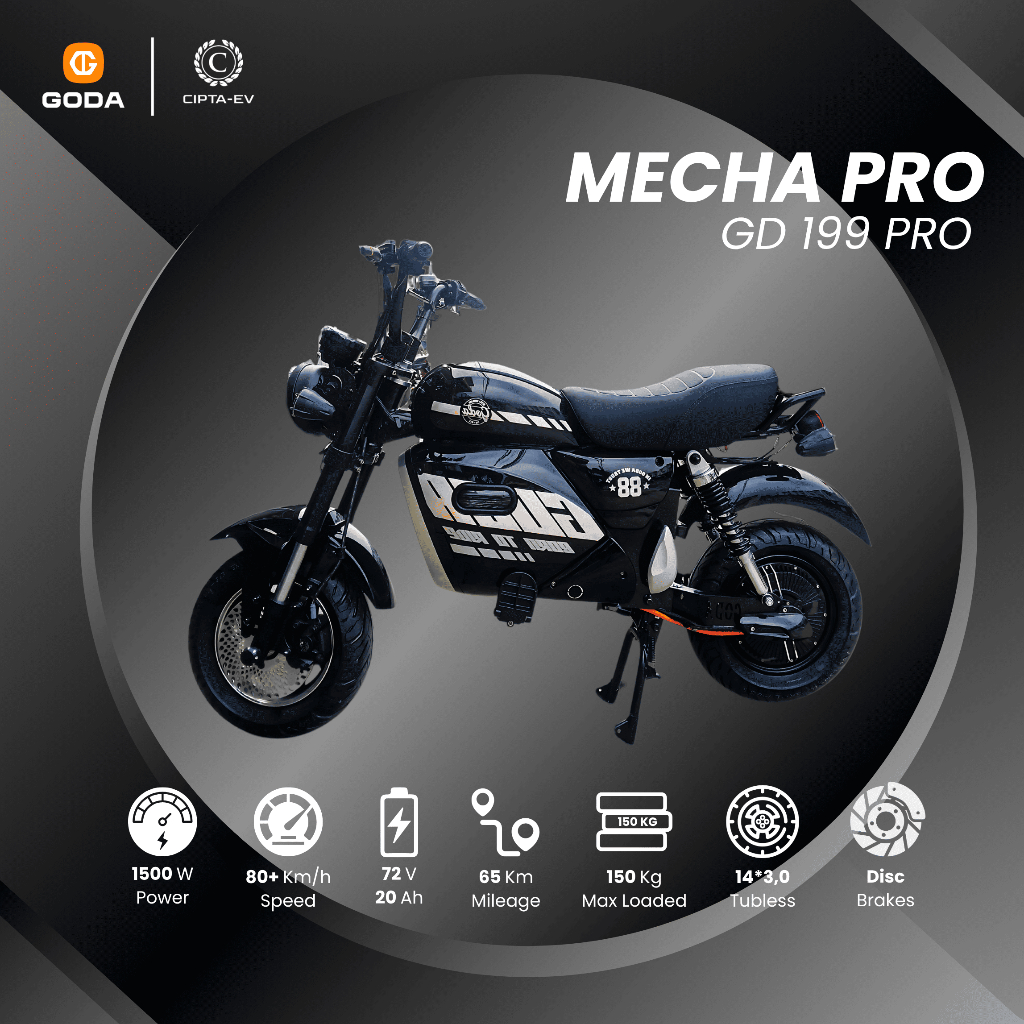 Jual MOTOR LISTRIK GODA GD 199 PRO | Shopee Indonesia