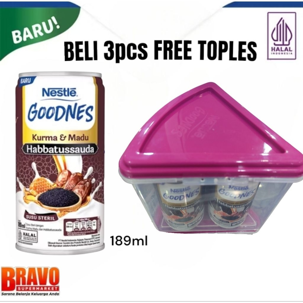 Jual || BELI 3 FREE TOPLES || Nestle GoodNes Susu Steril Kurma Madu ...