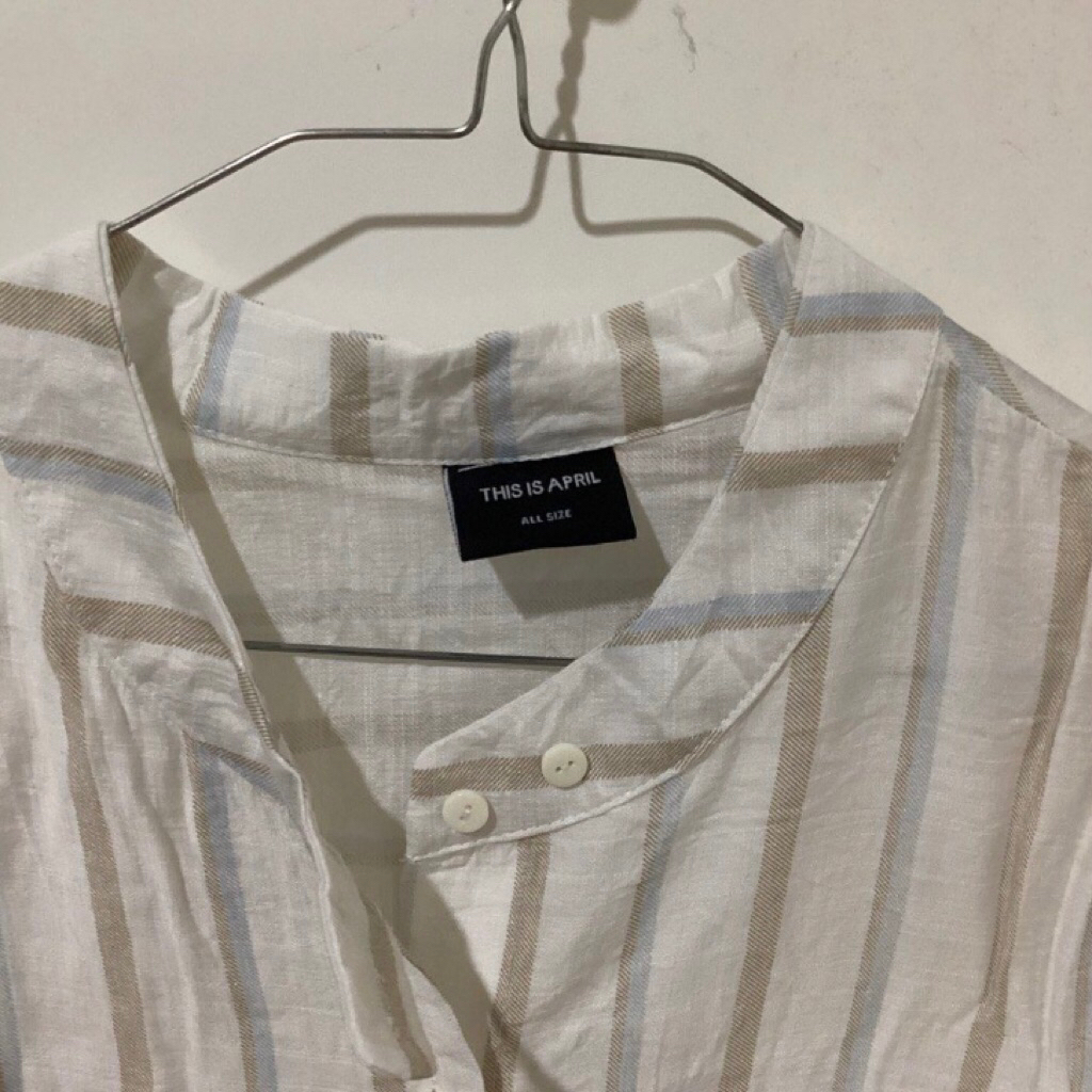 Jual This is april striped shirt | Shopee Indonesia