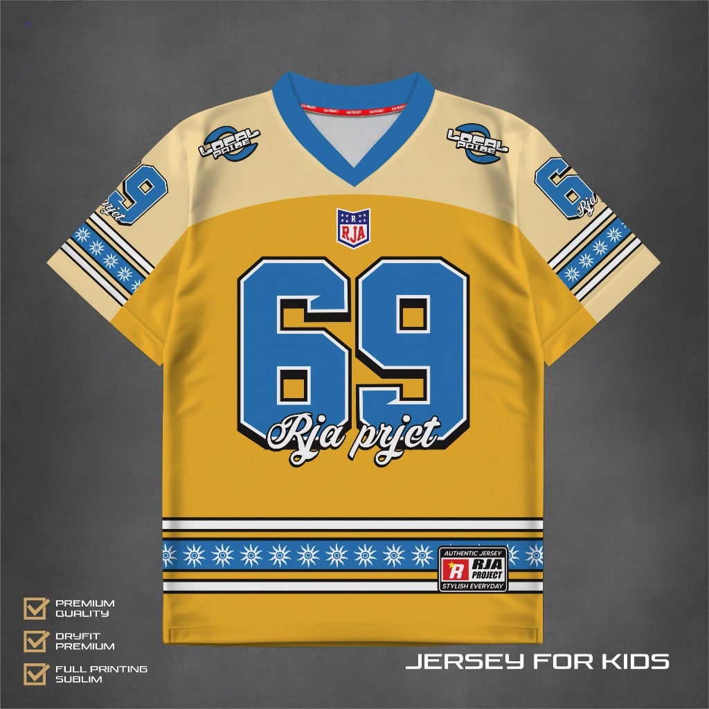 Jual RJA PROJECT Jersey Kids 69 Series / Kaos Anak Sporty / Baju Anak ...