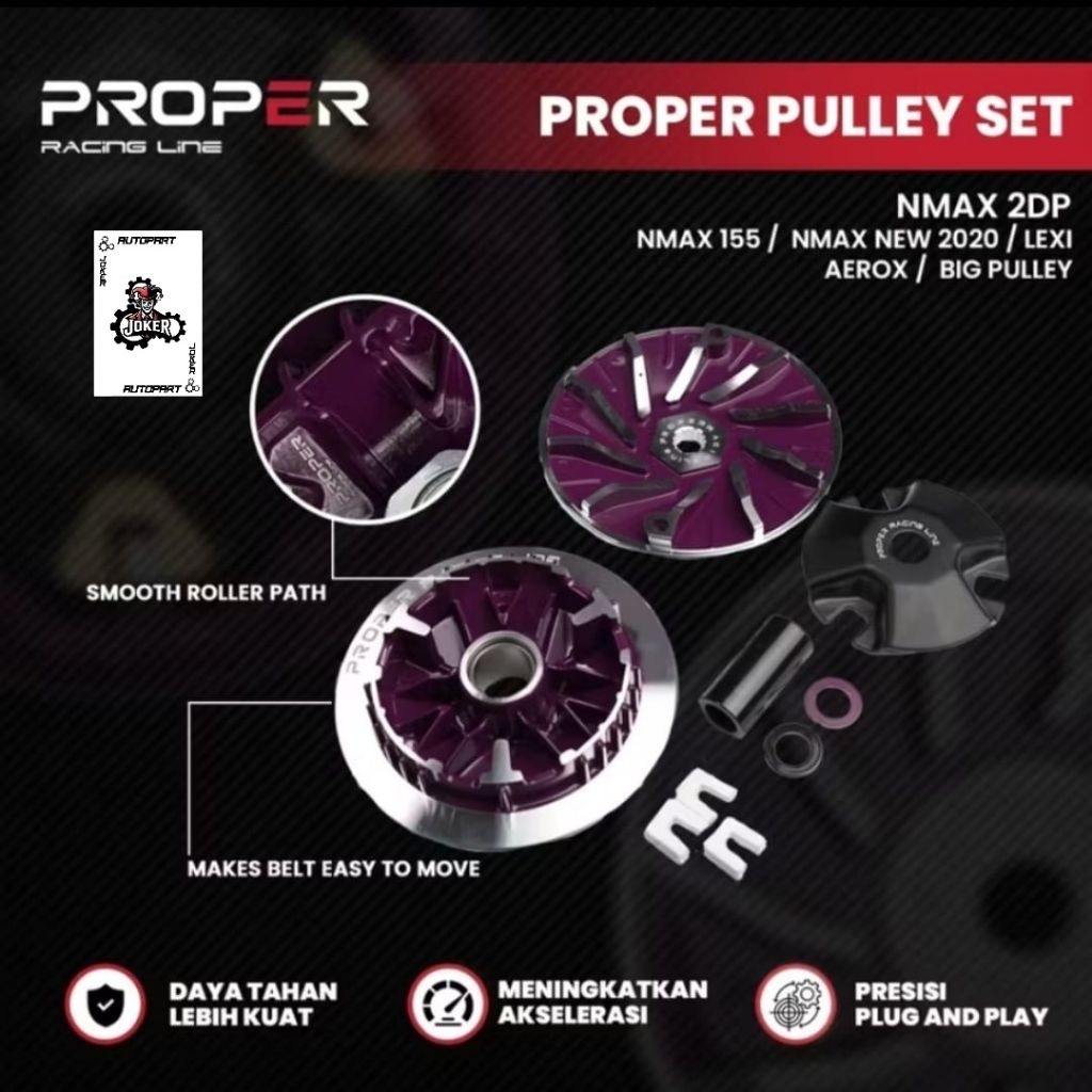 Jual Pulley CVT Set Nmax Aerox Lexi LX155 Old New Connected Nmax Neo ...