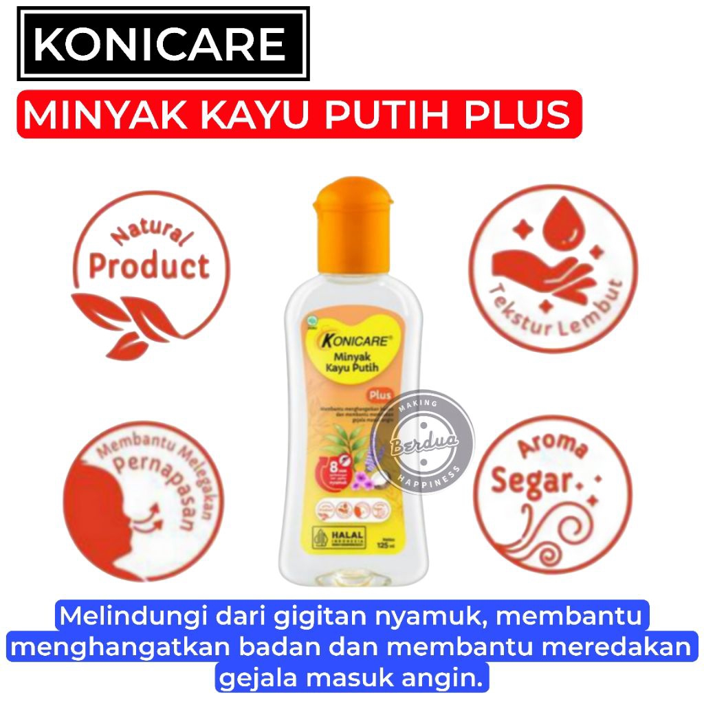 Jual Konicare Minyak Kayu Putih Plus Anti Nyamuk 60ml | Shopee Indonesia