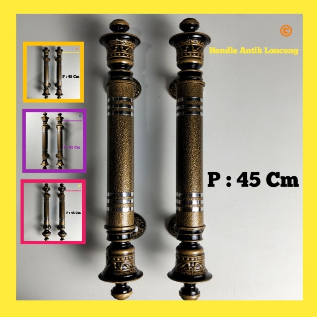 Jual handle pintu rumah aluminium panjang 45 cm | Shopee Indonesia