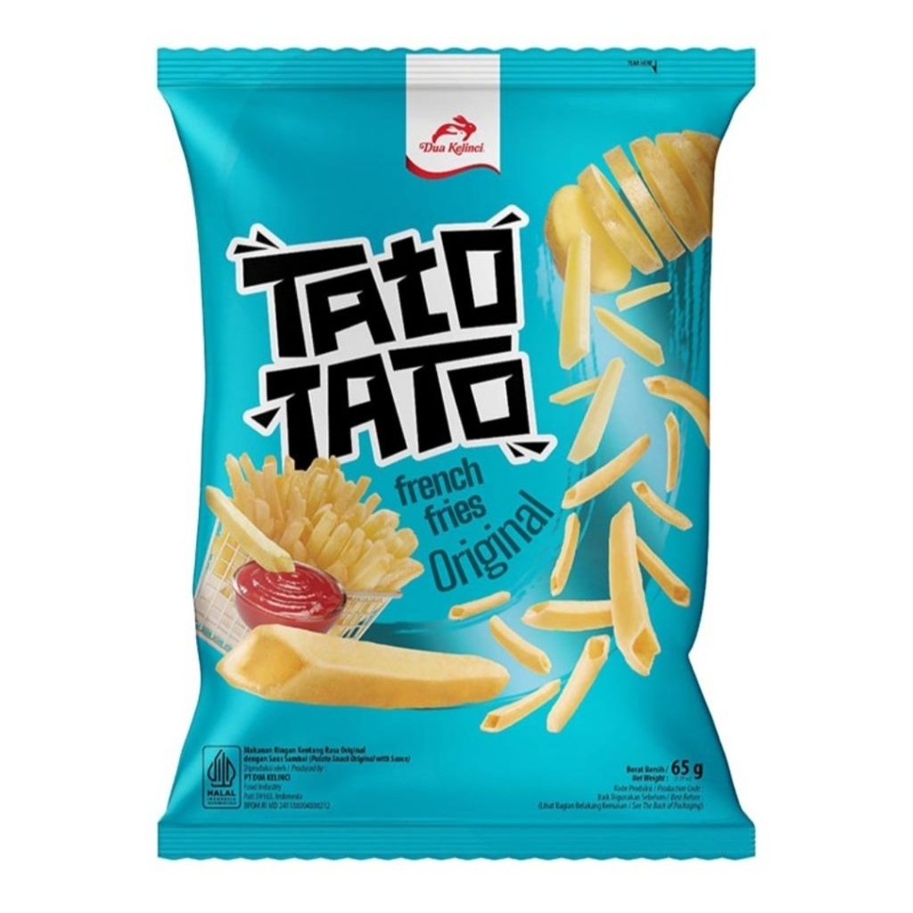 Jual Dua Kelinci Tato Tato Snack Kentang Original 65 g | Shopee Indonesia