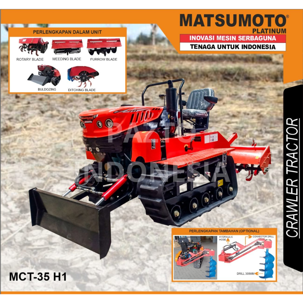 Jual Traktor Amfibi / Crawler Tractor MATSUMOTO MCT 35 H1 | Shopee ...