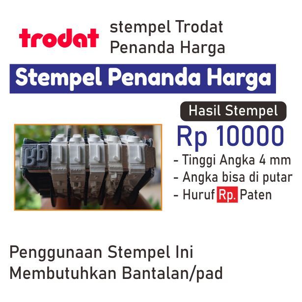 Jual Stempel Trodat Penanda Harga 5mm 5 Digit | Shopee Indonesia