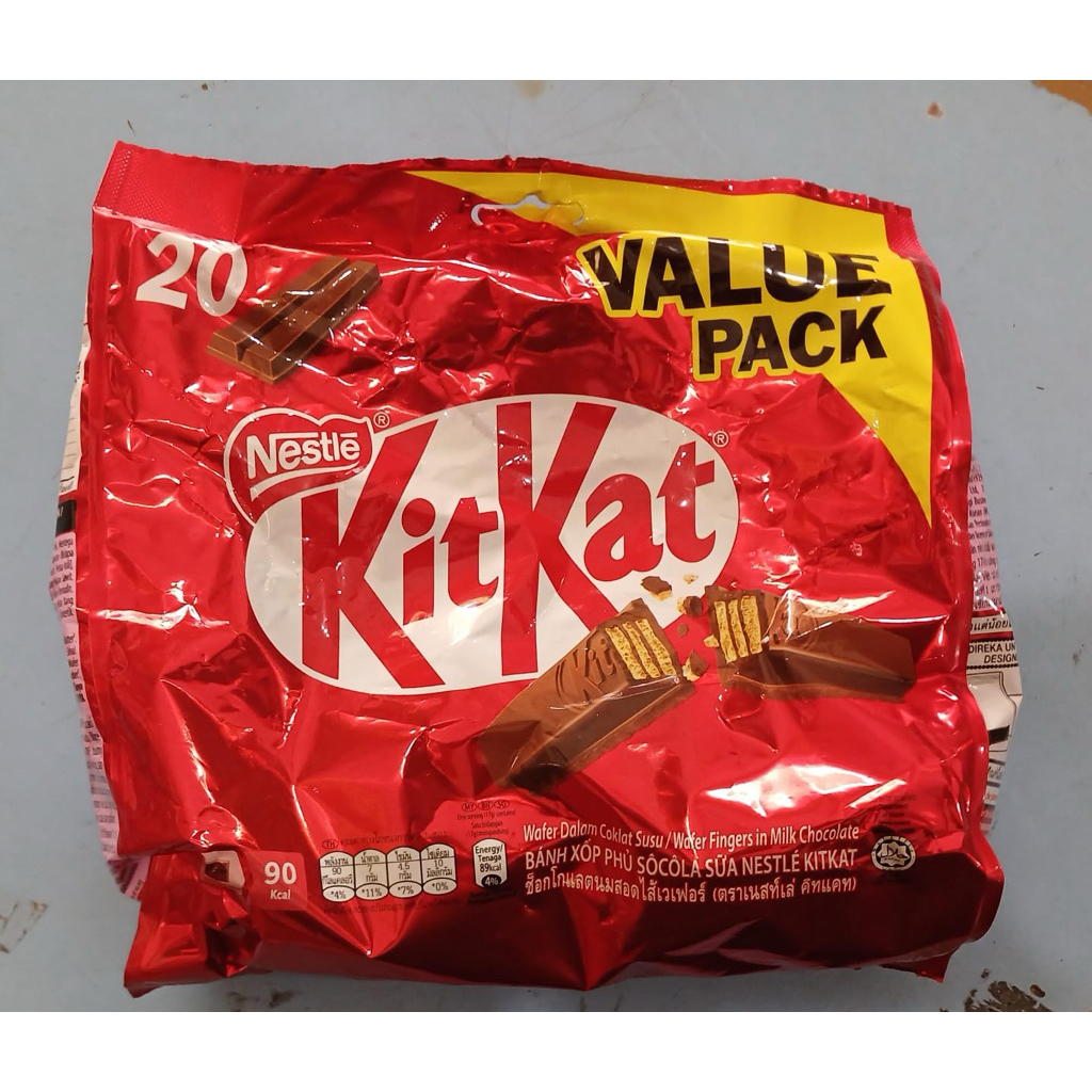 Jual KITKAT KIT KAT 20 PACK Nestle Coklat original import Malaysia ...