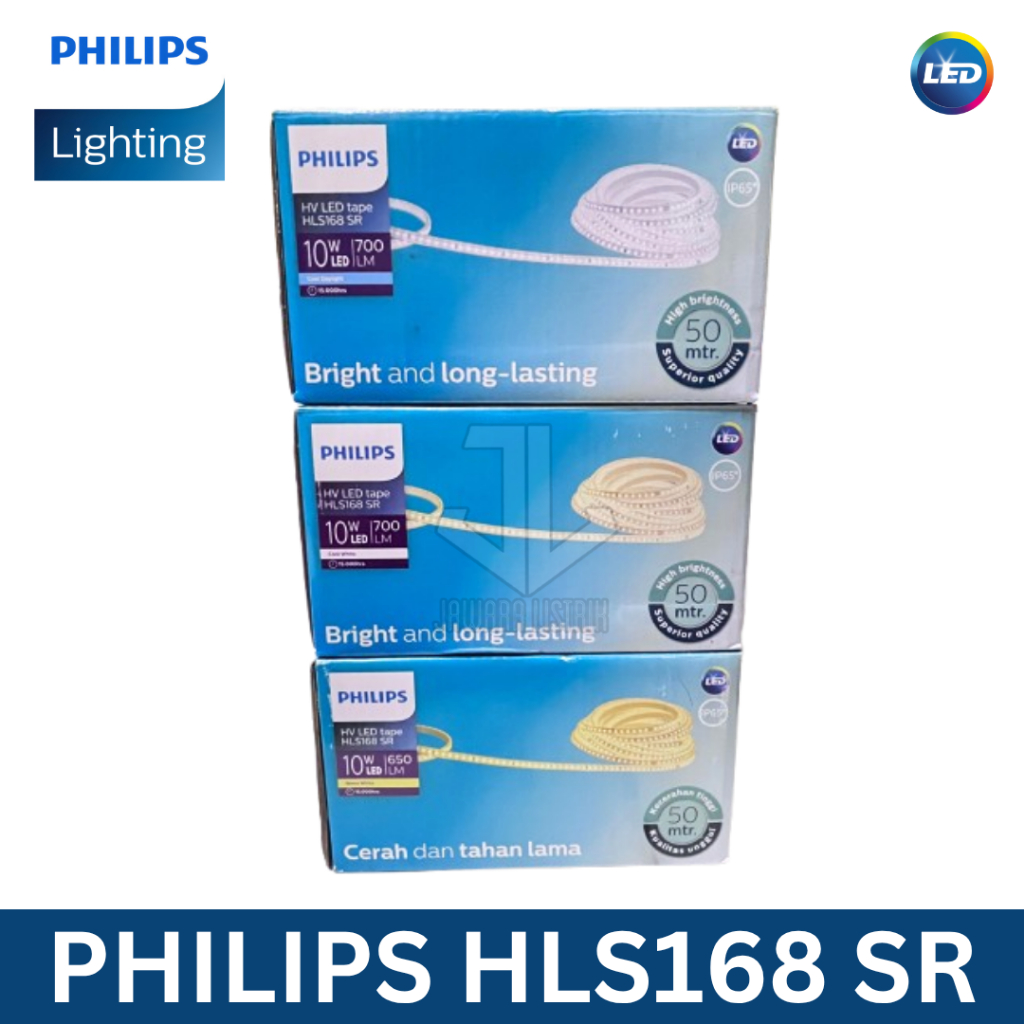 Jual PHILIPS LED TAPE HLS168 SR 10W/M METERAN PUTIH NATURAL KUNING IP65 ...