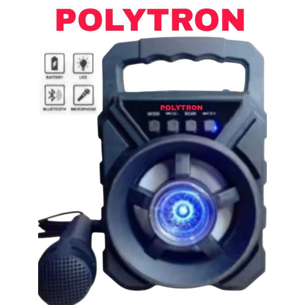 Jual Speaker Mini Portable MKC 5009/POLYTRON Series Bluetooth 3 Inch ...