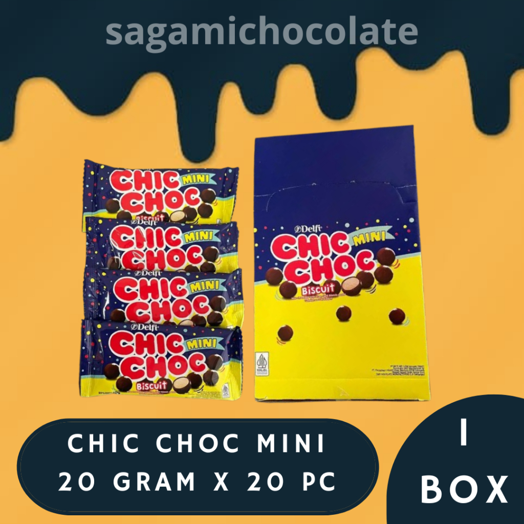 Jual DELFI CHIC CHOC MINI 20 GR ( BOX / 20 PC ) | Shopee Indonesia