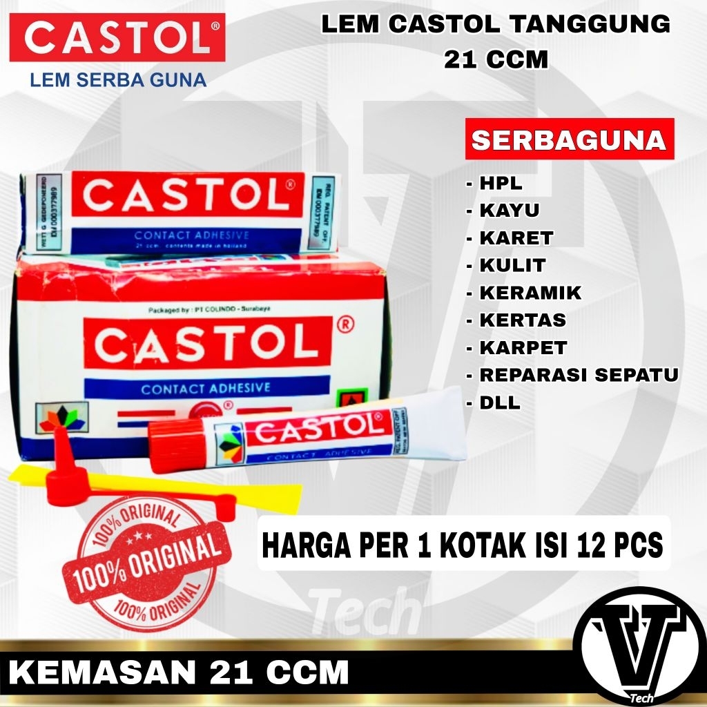 Jual LEM CASTOL TANGGUNG 21CC PER PACK ISI 12 PCS | Shopee Indonesia