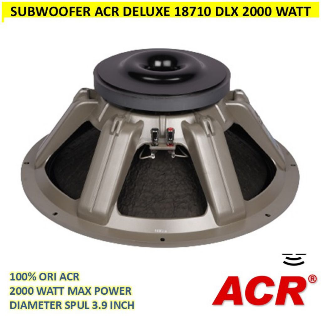 Jual Speaker Subwoofer 18 in ACR DELUXE 18710 DLX 2000 Watt SILVER 18 ...