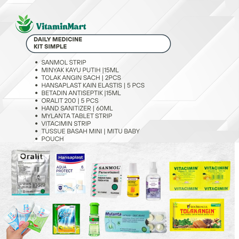 Jual Apotek Mini|Daily Medicine Kit | Obat Ringan & Perlengkapan ...