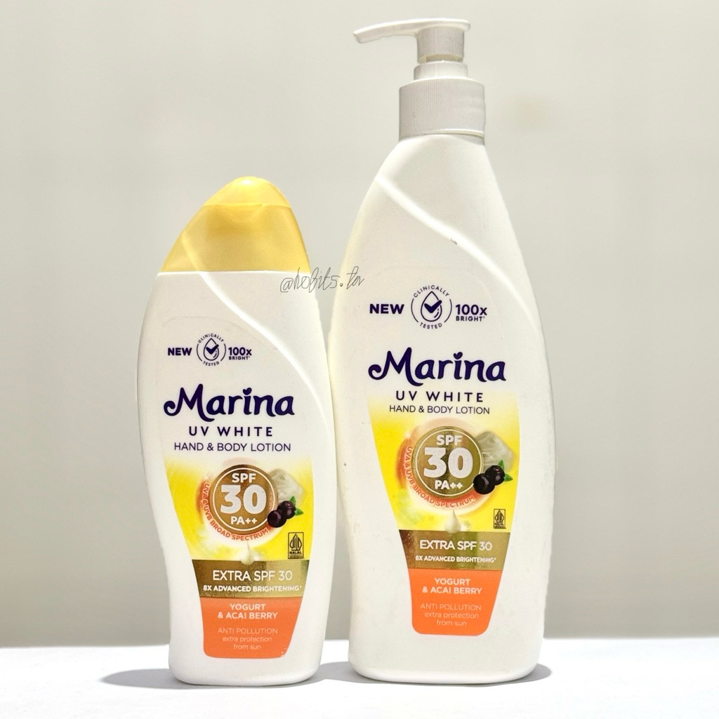 Jual (1 PCS) Marina UV White Extra SPF 30 Anti Pollution Lotion 185 ml ...