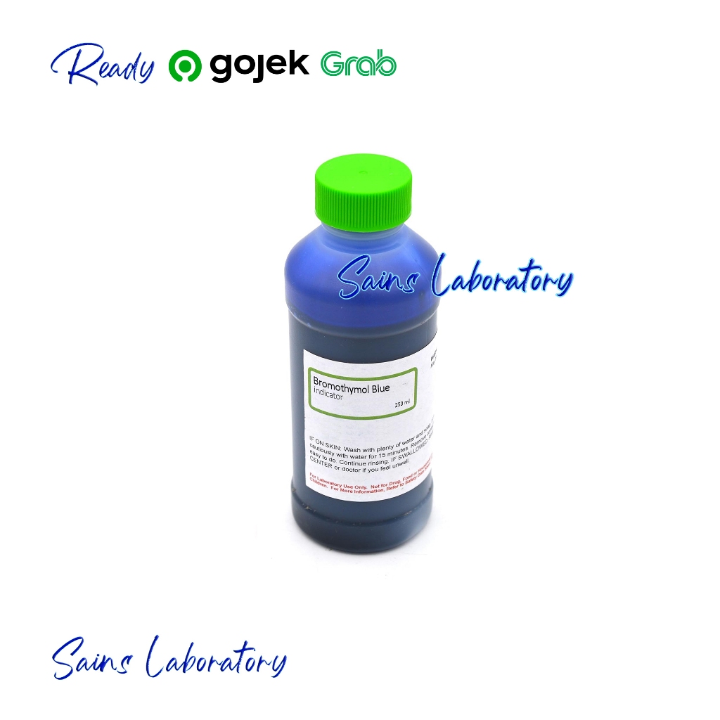 Jual Indikator Bromothymol Blue 250 ml Indicator Bromotimol Biru BTB ...