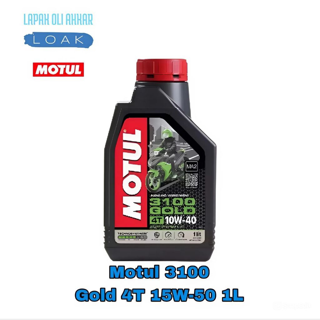 Jual Motul 3100 Gold 4T 15W-50 (1L) Oli Motor | Shopee Indonesia