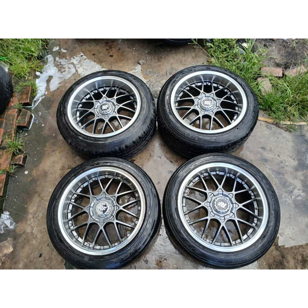 Jual VELG MOBIL RACING RF R16X7,5/8,5 LUBANG BAUT PCD 4X100, 4X114 ...