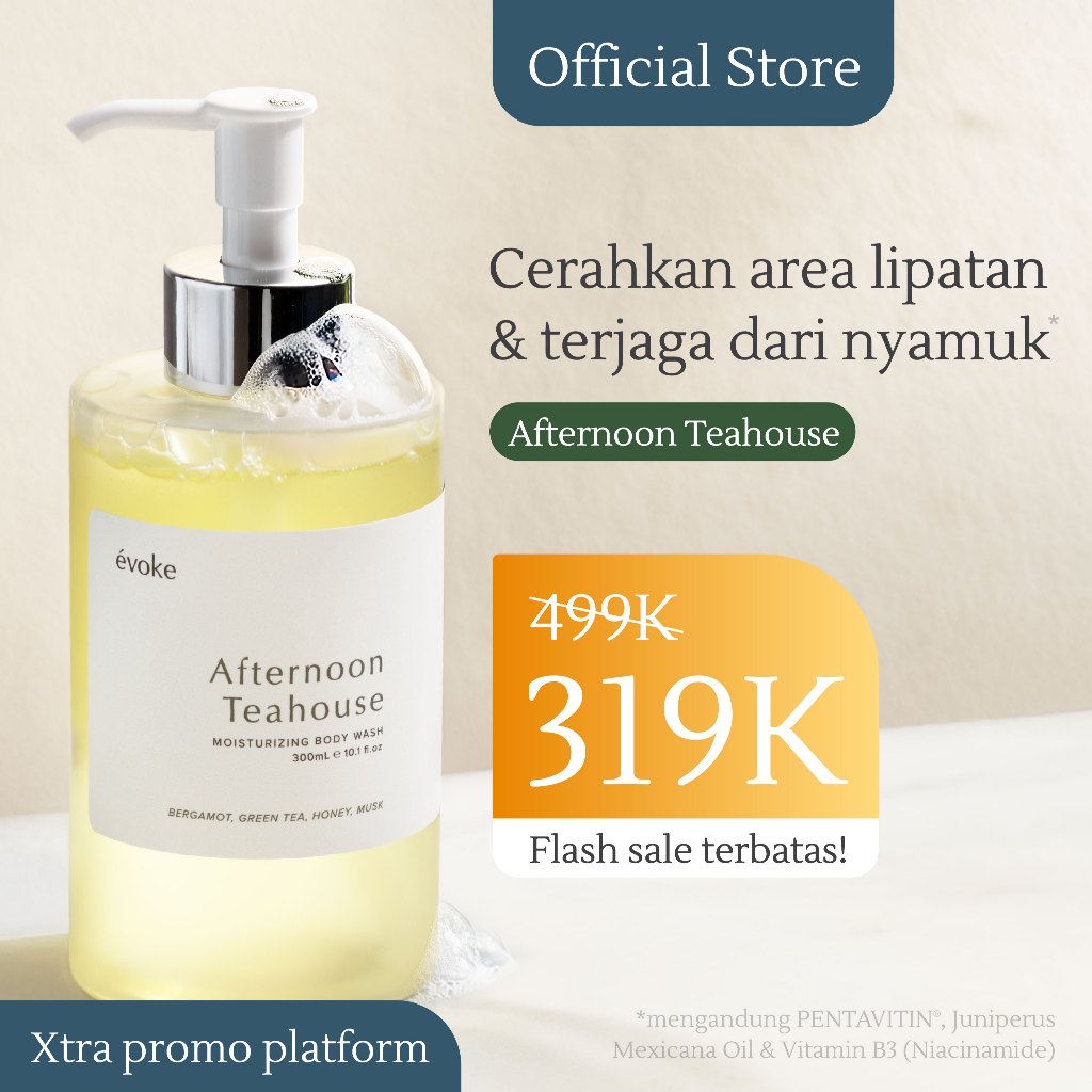 Jual EVOKE Body Wash - Afternoon Teahouse | Sabun Mandi/Lipatan Gelap ...