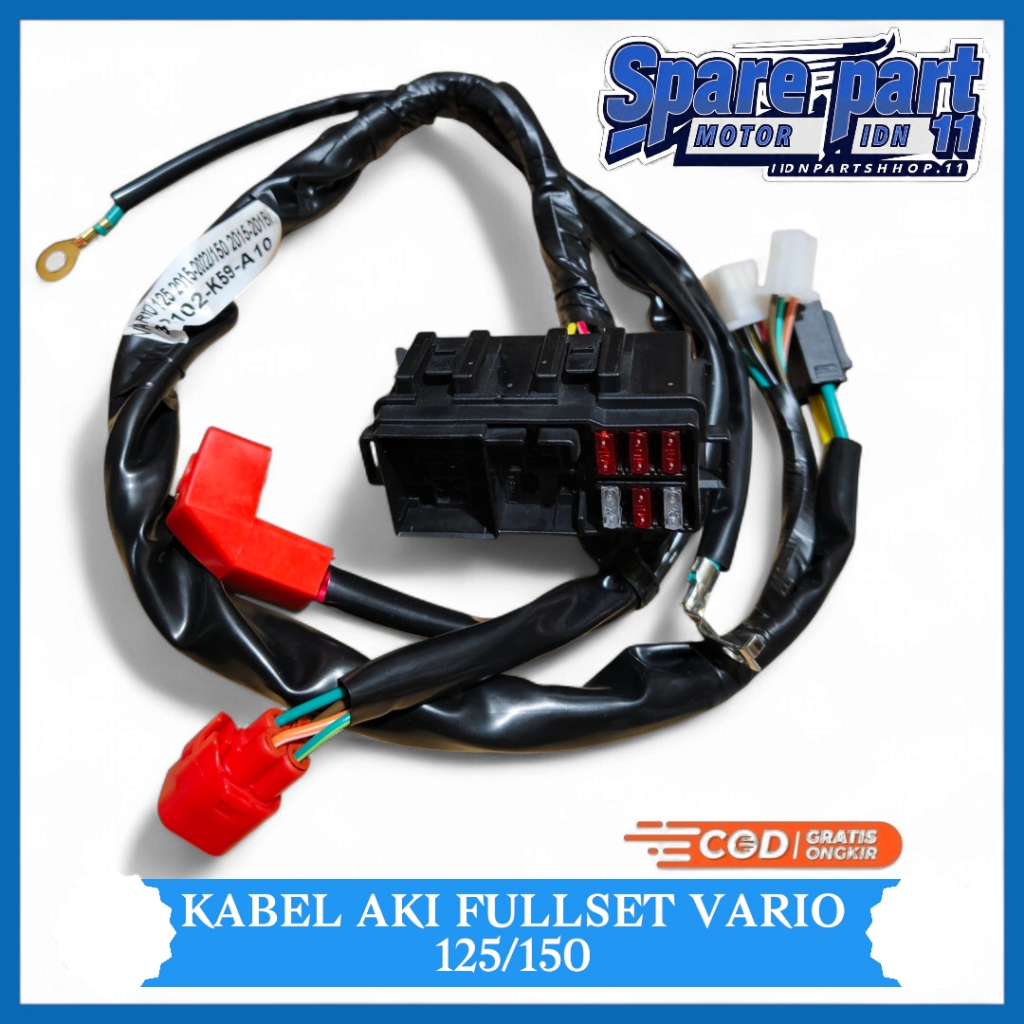 Jual Fullset Kabel Aki Accu Vario 125 2015-2022 Set Komplit Kabel Aki ...