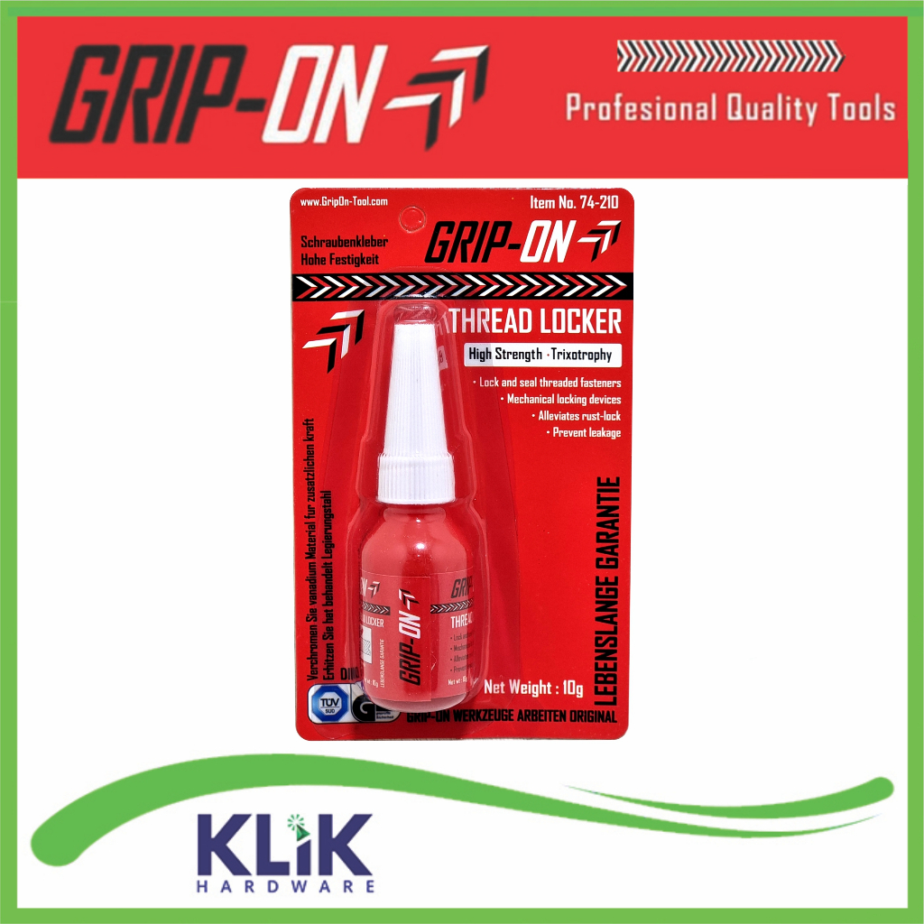 Jual GRIP ON Thread Locker 10 ml Merah Lem Baud Baut Mur Trimpot ...