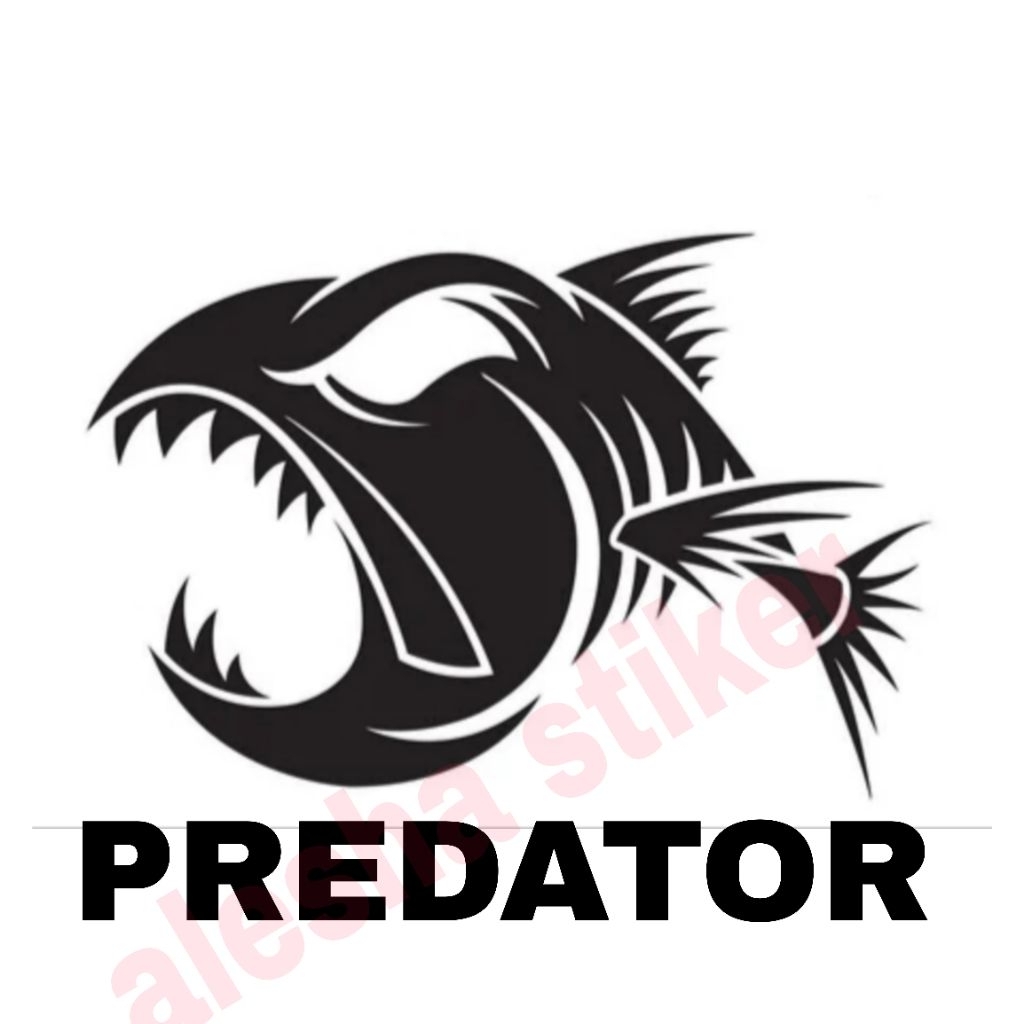 Jual stiker cutting tulang ikan predator stiker motor mobil dll ...