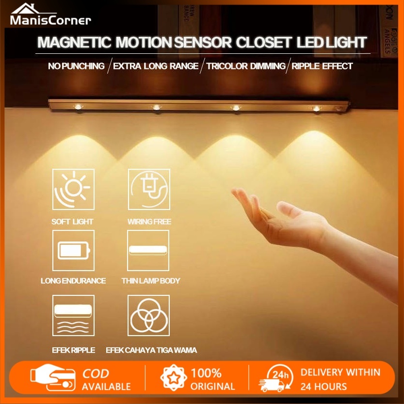 Jual Lampu Sensor Gerak Otomatis 40/60/80CM Lampu Sensor Cahaya ...