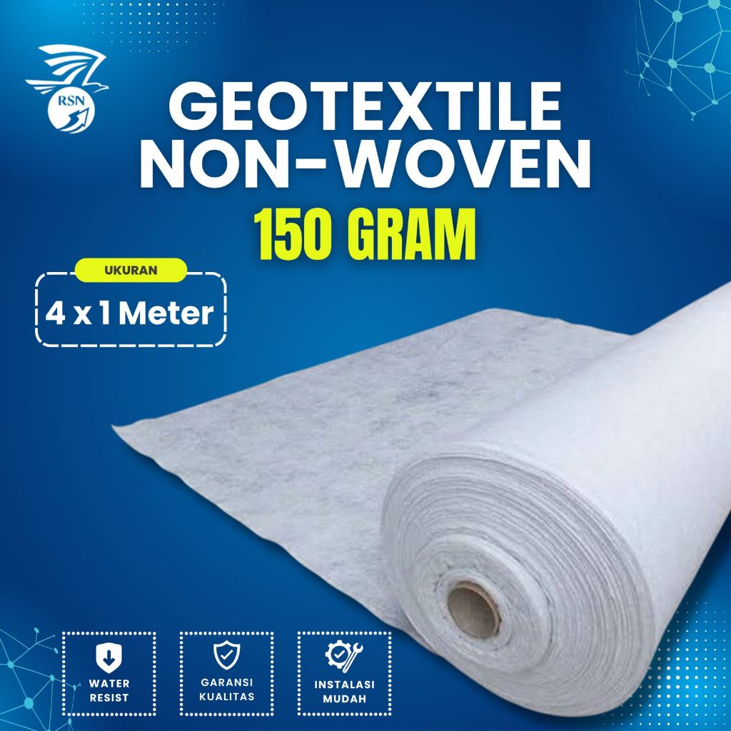 Jual Geotextile Non Woven 150gr Ukuran per 4 Meter x 1 Meter | Shopee ...