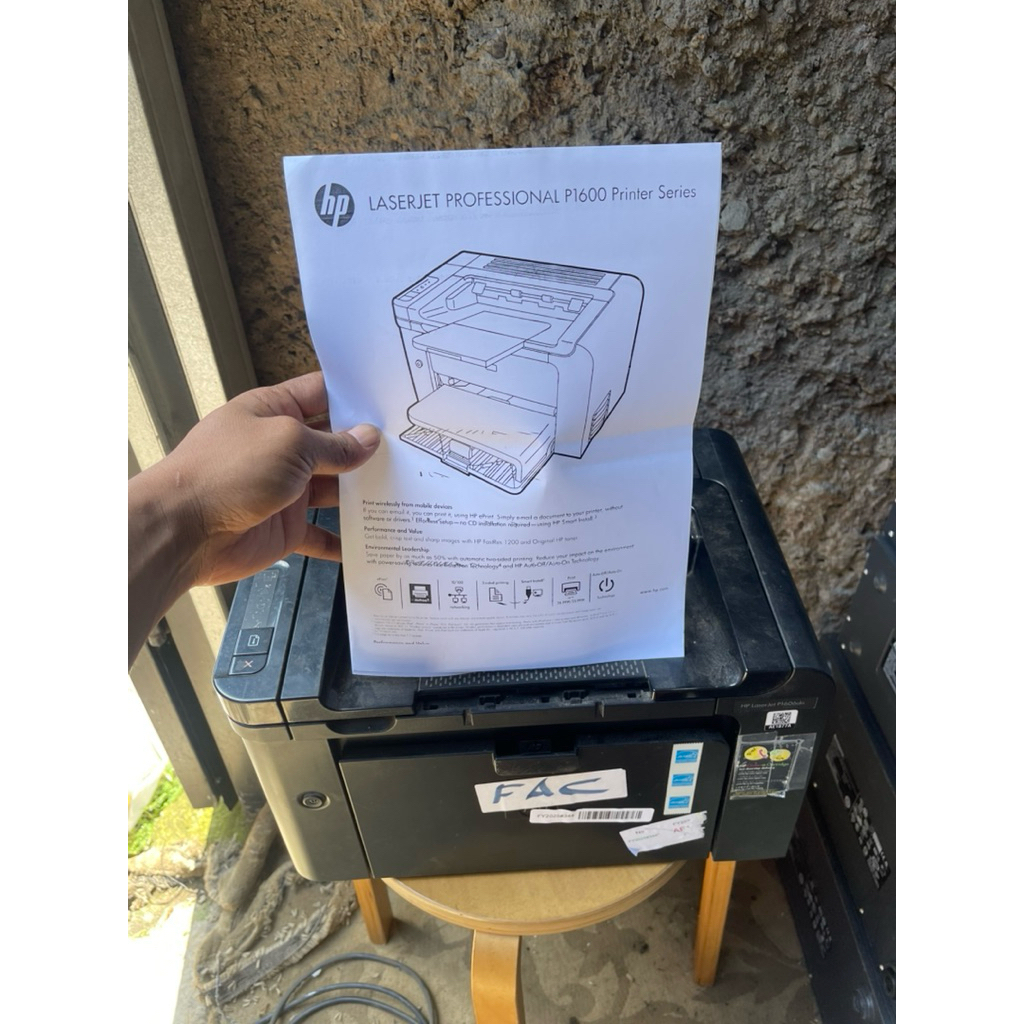 Jual printer hp Laserjet P1606dn hasil seperti di gambar kondisi dan ...