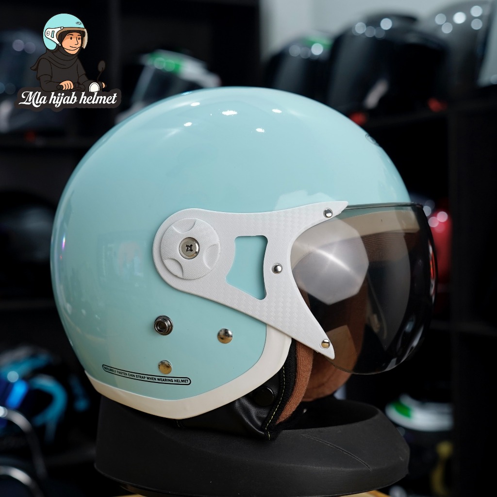 Jual HELM MLA HIJAB HELM BOGO RETRO HIJAB DEWASA SNI HELM HIJAB MLA ...