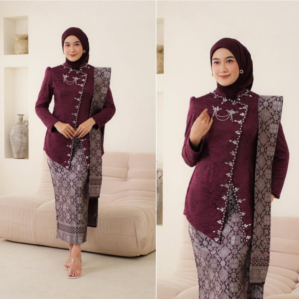 Jual Set Kebaya Modern Janggan Series Kebaya Wisuda Lamaran Tunangan ...
