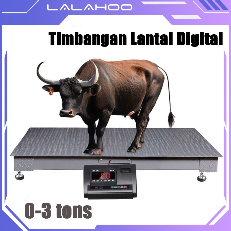 Jual LALAHOO Timbangan Sapi Lantai Digital 5 Ton / 500 Gram Floor Scale ...